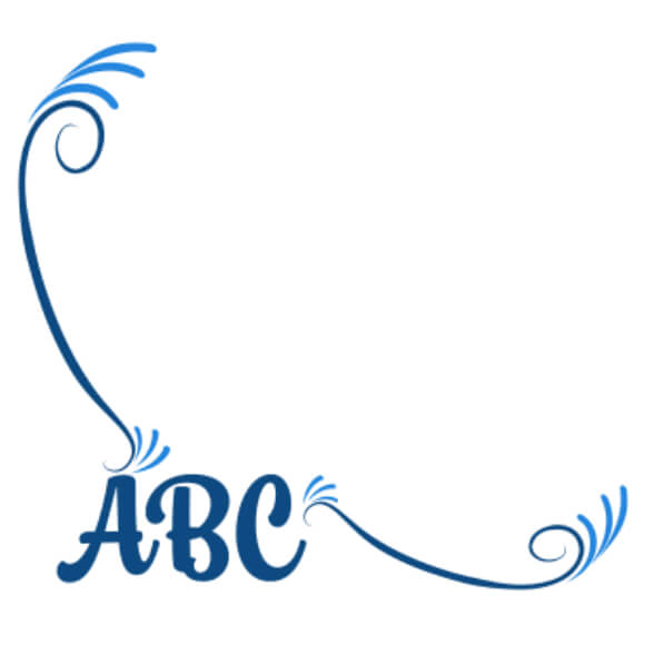 Descarga Letras ABC estilizadas con elementos decorativos Bordes y ...