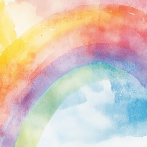 Download Watercolor Rainbow in Pastel Sky Backgrounds Online - Creative ...