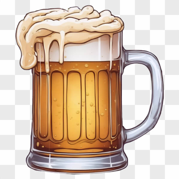 Download Frothy Mug of Beer Cartoons Online - Creative Fabrica