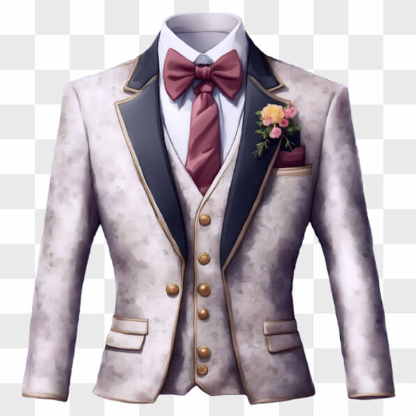 Baixe Terno Floral Elegante com Gravata Borboleta Cartoons - Creative ...