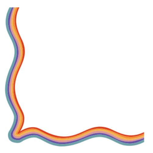 Download Colorful Wavy Border Design Borders & Corners Online ...