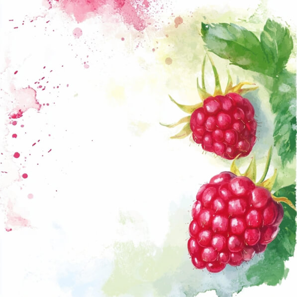 Download Raspberries with Watercolor Background Backgrounds Online ...