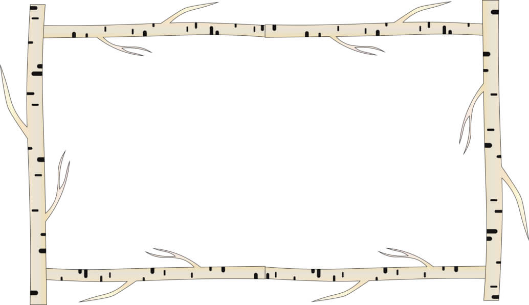 Download Birch Tree Branch Border Design Frames Online - Creative Fabrica