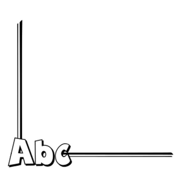 Download Minimalist Text Design with Abc Borders & Corners Online ...