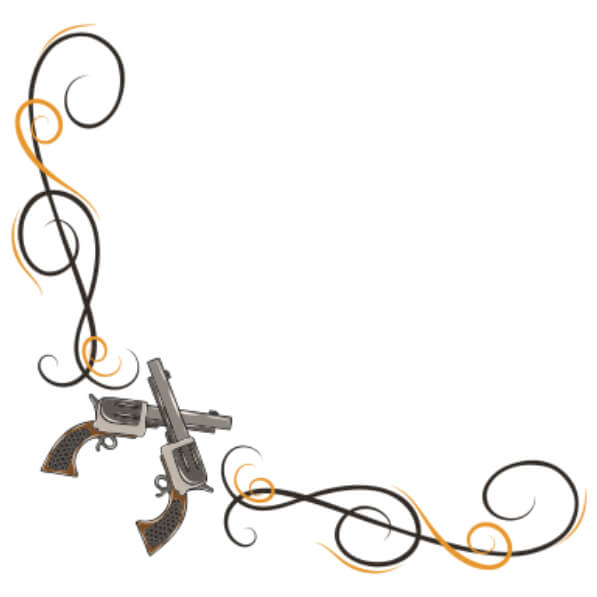 Download Decorative Border with Revolvers Borders & Corners Online ...