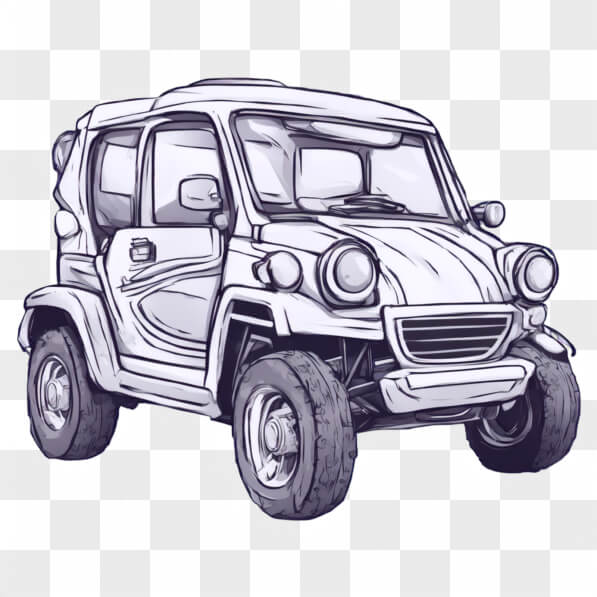 Download Cartoon-style Compact Car Cartoons Online - Creative Fabrica