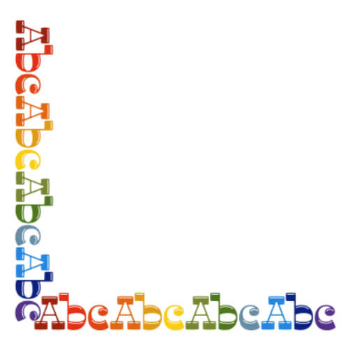 Download Colorful Alphabet Border Design Borders & Corners Online ...