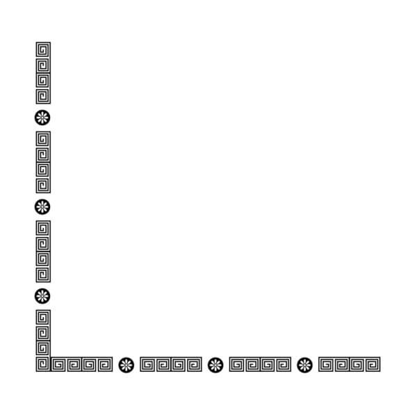 Download Geometric Black and White Border Design Borders & Corners ...