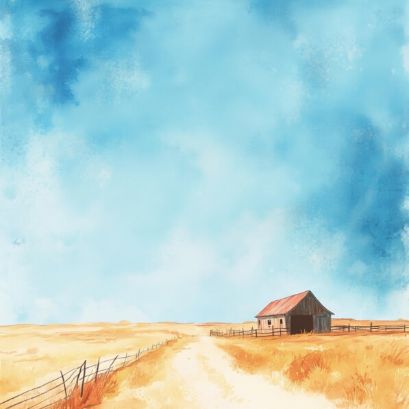 Download Rural Landscape with Barn and Blue Sky Backgrounds Online ...