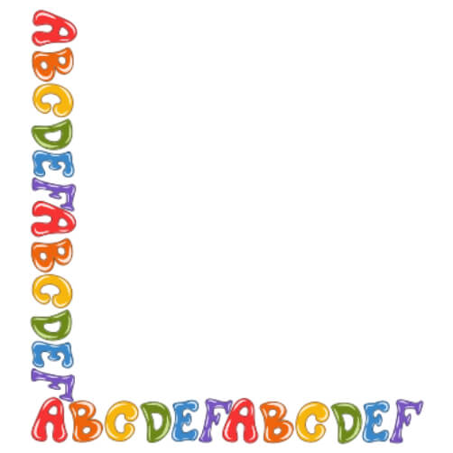 Download Colorful Alphabet Letters Borders & Corners Online - Creative ...
