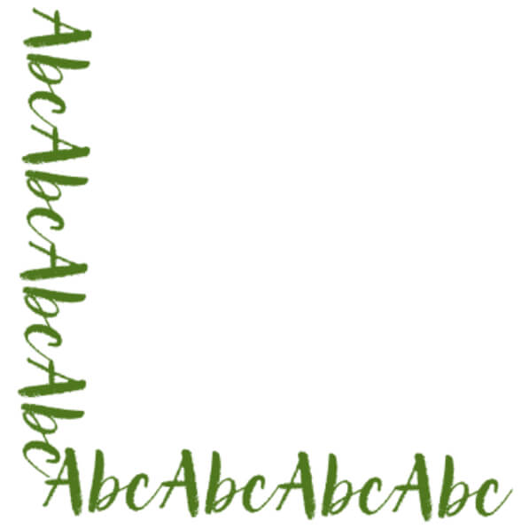 Download Decorative Green Alphabet Border Borders & Corners Online ...