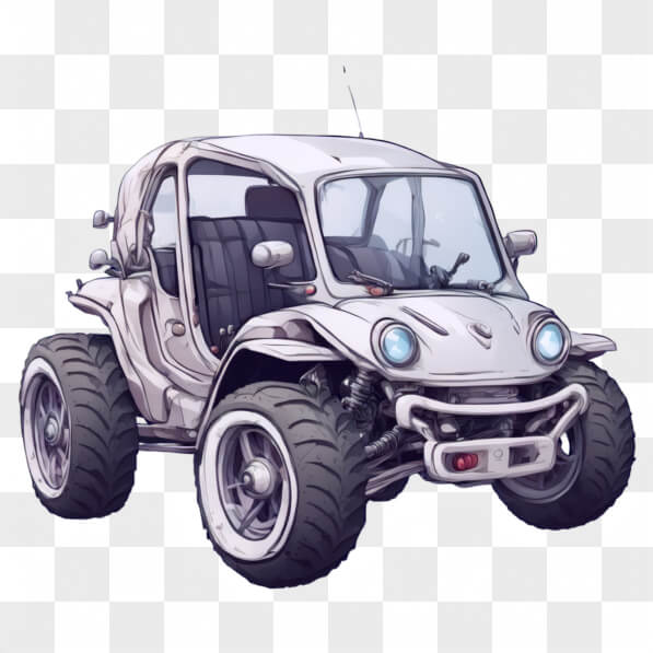 Download Stylized Dune Buggy Cartoons Online - Creative Fabrica