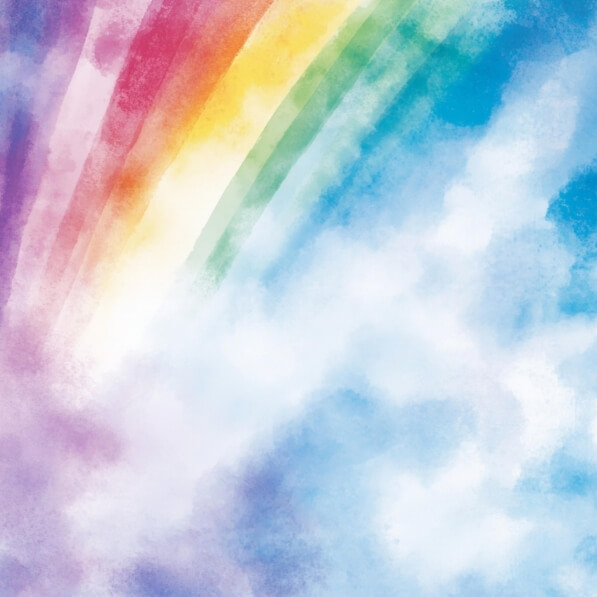 Download Watercolor Rainbow in Blue Sky Backgrounds Online - Creative ...