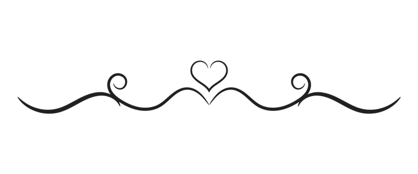 Download Elegant Decorative Line with Heart Borders & Corners Online ...