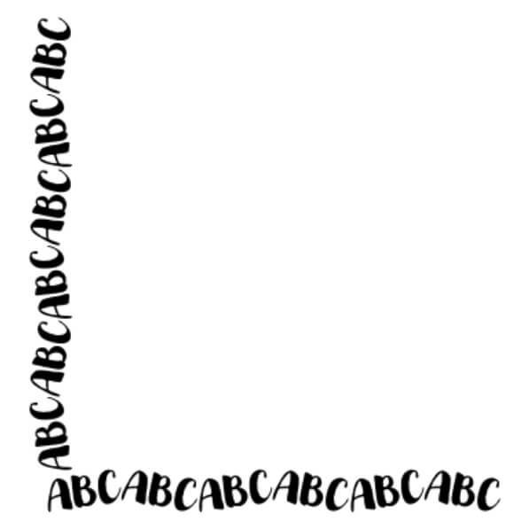 Descarga Letras estilizadas A, B, C en diseño abstracto Bordes y ...