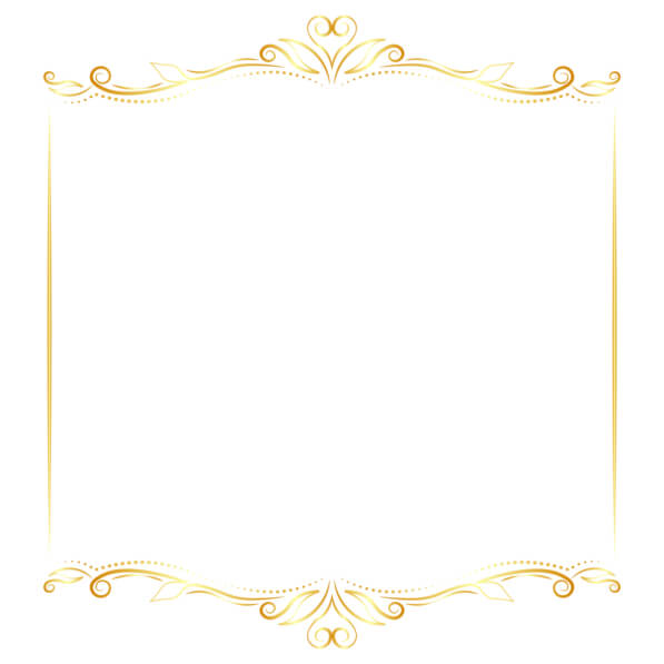 Download Elegant Golden Decorative Border Frames Online - Creative Fabrica