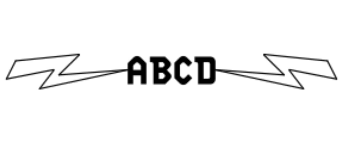 Download ABCD with Lightning Bolts Borders & Corners Online - Creative ...