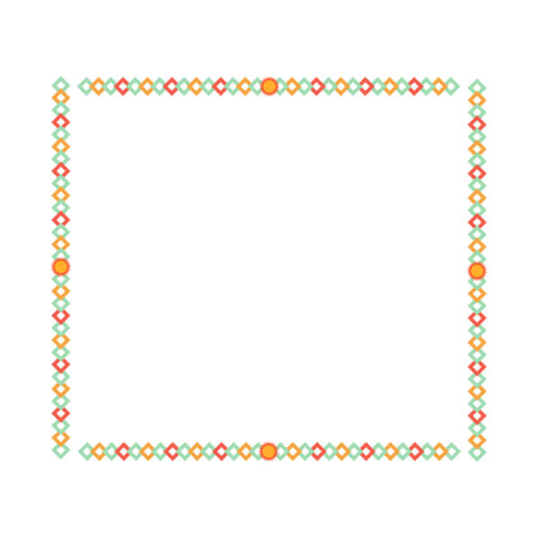 Download Colorful Geometric Border Design Frames Online - Creative Fabrica