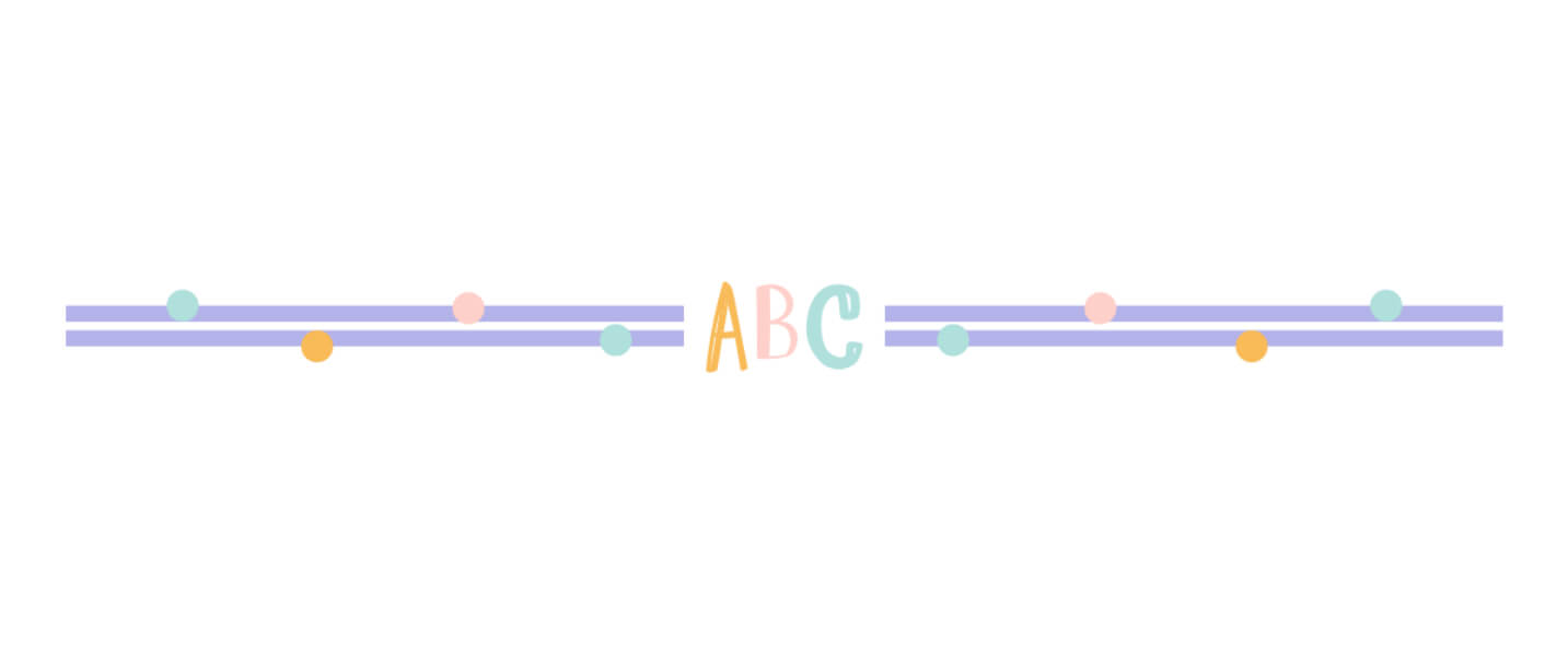 Download Playful ABC Design with Pastel Colors Borders & Corners Online ...