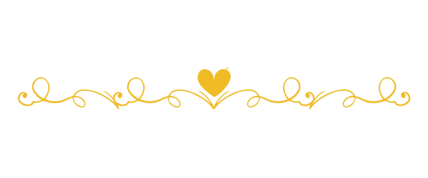 Download Elegant Yellow Decorative Border with Heart Borders & Corners ...
