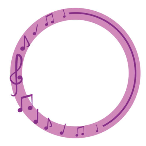 Download Circular Musical Notes Design Frames Online - Creative Fabrica