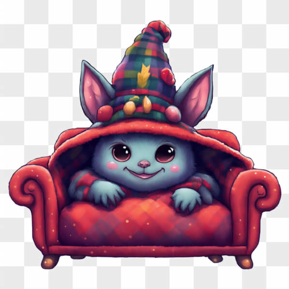 Download Whimsical Creature on a Cozy Couch Cartoons Online - Creative ...