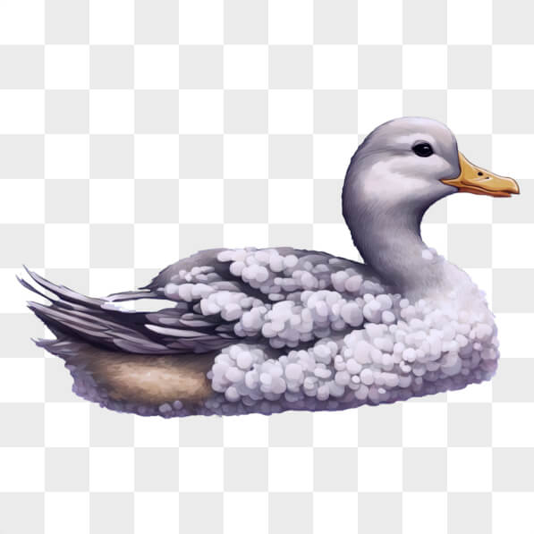 Download Whimsical Duck with Fluffy Texture Cartoons Online - Creative ...