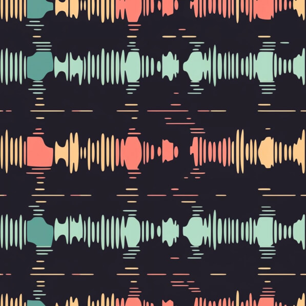 Download Colorful Abstract Sound Wave Pattern Patterns Online ...