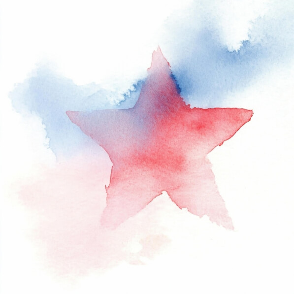 Descarga Estrella en acuarela con tonos rojos y azules Fondos En Línea ...