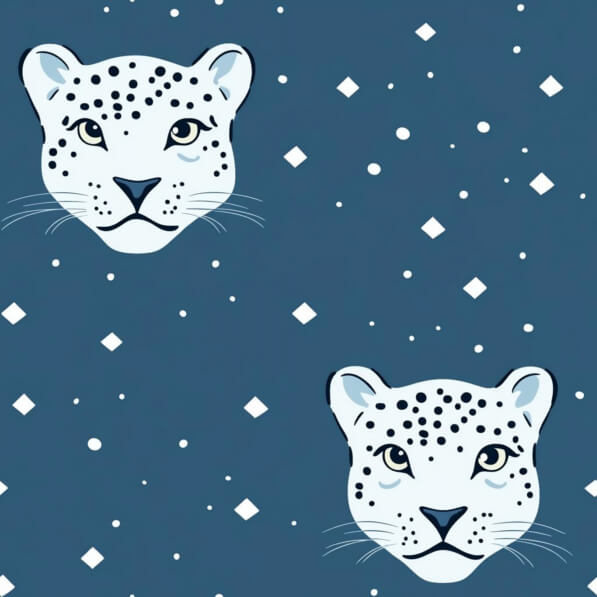 Download Artistic Representation of Snow Leopards Patterns Online ...