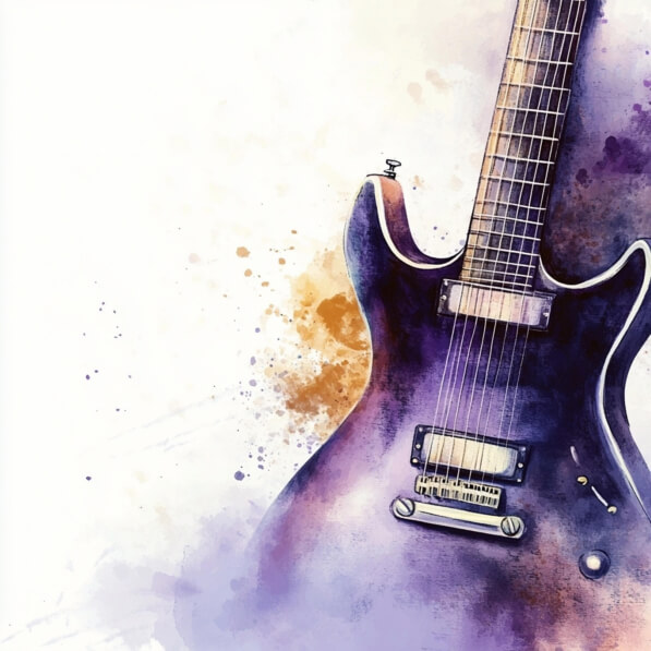 Download Artistic Illustration of an Electric Guitar Backgrounds Online ...