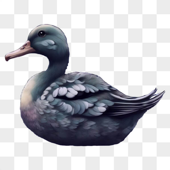 Descarga Pato estilizado con patrones de plumas intrincados Cartoons En ...