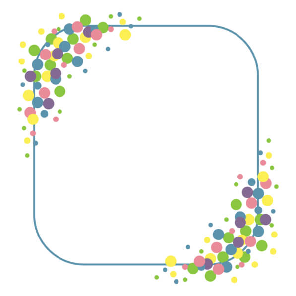 Descarga Borde decorativo circular colorido Marcos En Línea - Creative ...