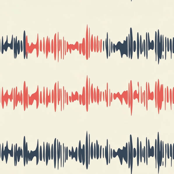 Download Stylized Sound Waves in Red and Blue Patterns Online ...