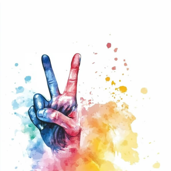 Download Artistic Peace Sign Hand Backgrounds Online - Creative Fabrica