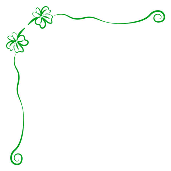 Download Decorative Green Shamrock Border Design Borders & Corners ...