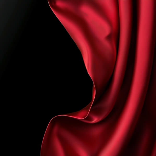 Download Red Satin Fabric Flowing on Black Background Backgrounds ...