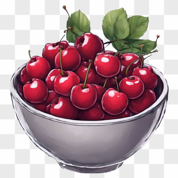 Download Bowl of Cherries Cartoons Online - Creative Fabrica