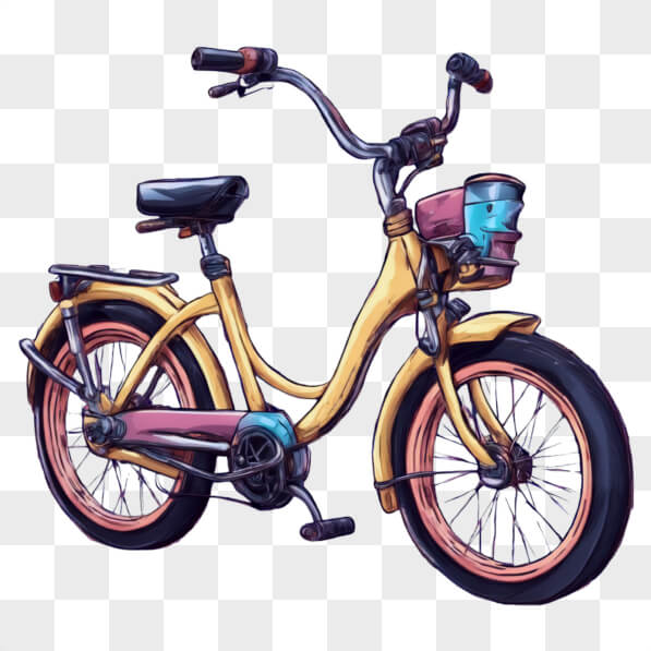 Download Colorful Vintage Bicycle Cartoons Online - Creative Fabrica