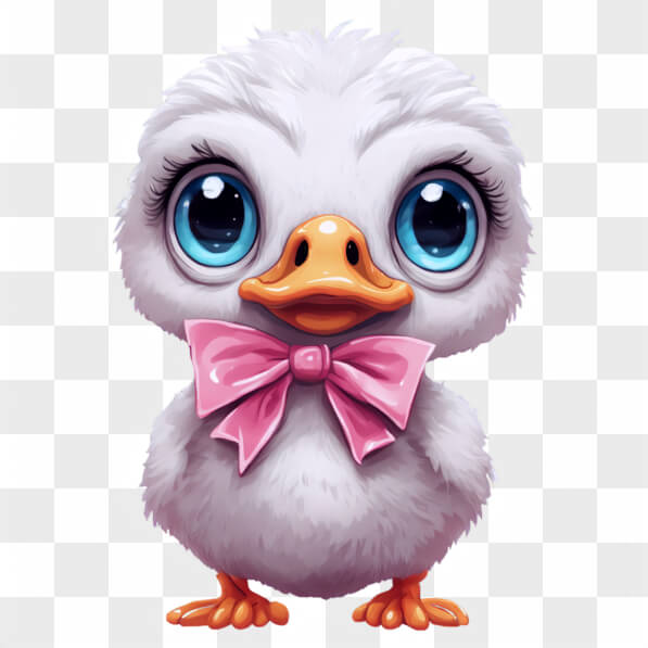 Descarga Patito de dibujos animados lindo con moño Cartoons En Línea ...