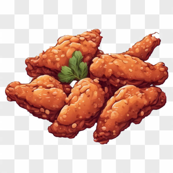 Download Crispy Fried Chicken Wings Cartoons Online - Creative Fabrica