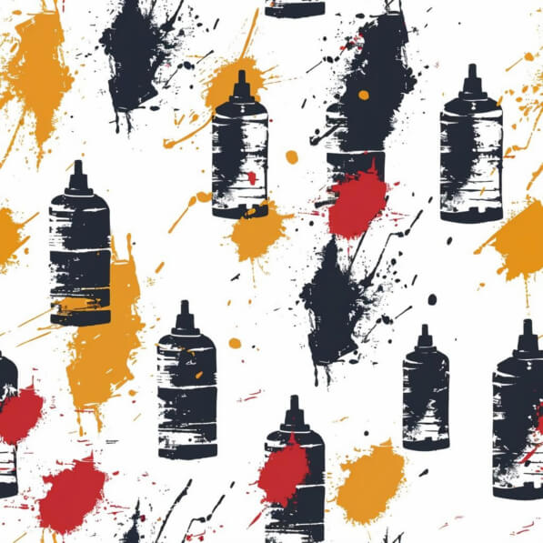 Download Artistic Pattern with Spray Paint Cans Patterns Online ...