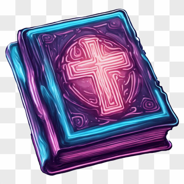 Download Illustrated Religious Book with Cross Design Cartoons Online ...