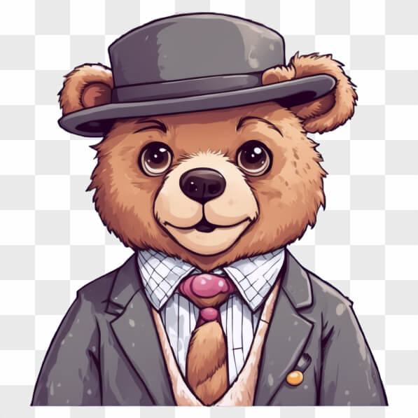 Baixe Urso de Cartum Estiloso Cartoons - Creative Fabrica