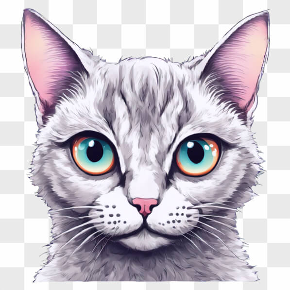 Download Illustrated Cat Portrait Cartoons Online - Creative Fabrica