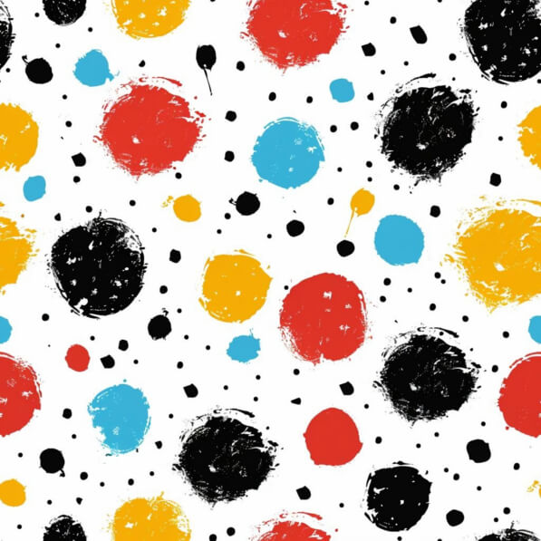 Descarga Patrón abstracto colorido con círculos y puntos Patrones En ...