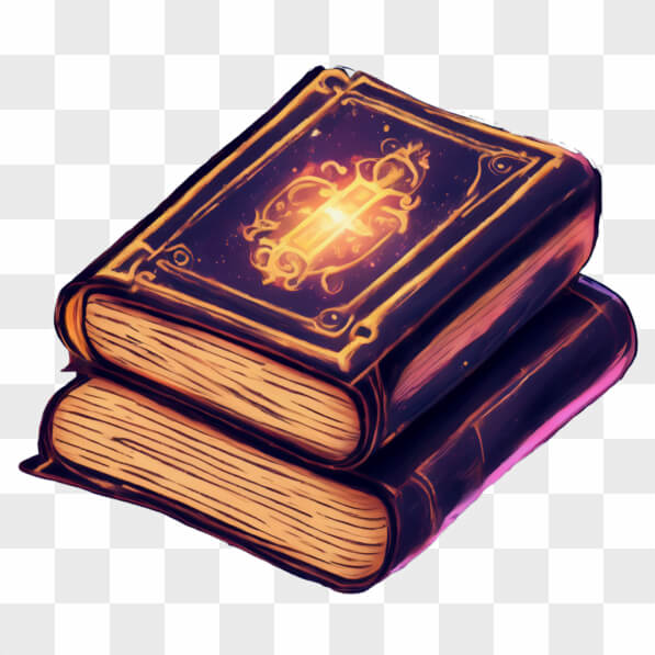 Download Illustrated Stack of Mystical Books Cartoons Online - Creative ...