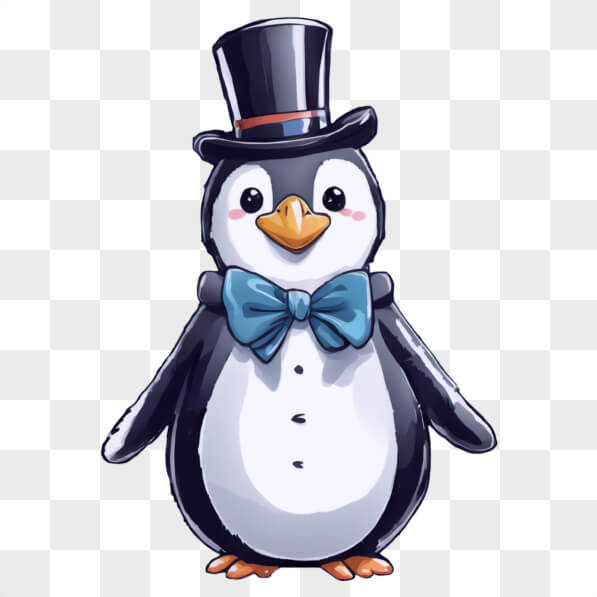 Download Dapper Cartoon Penguin Cartoons Online - Creative Fabrica