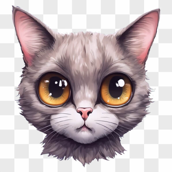 Download Stylized Cat Face Illustration Cartoons Online - Creative Fabrica