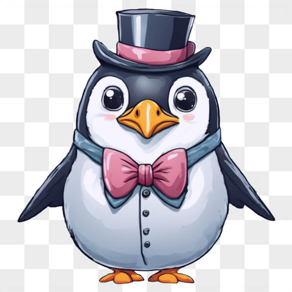 Download Stylish Cartoon Penguin in Formal Attire Cartoons Online ...